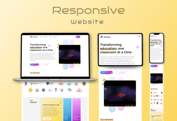 Interactive UI/UX for an Online Education Platform - Blue Infinity Tech LLP
