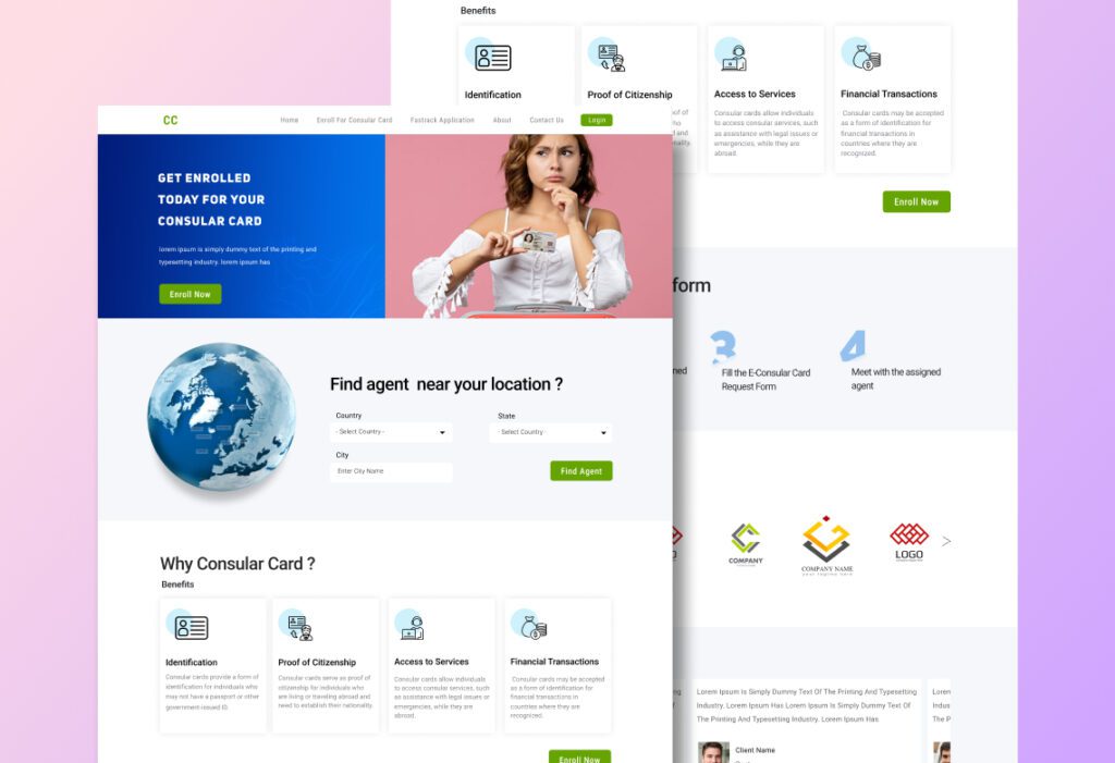 Consular card services platform - Blue Infinity Tech LLP